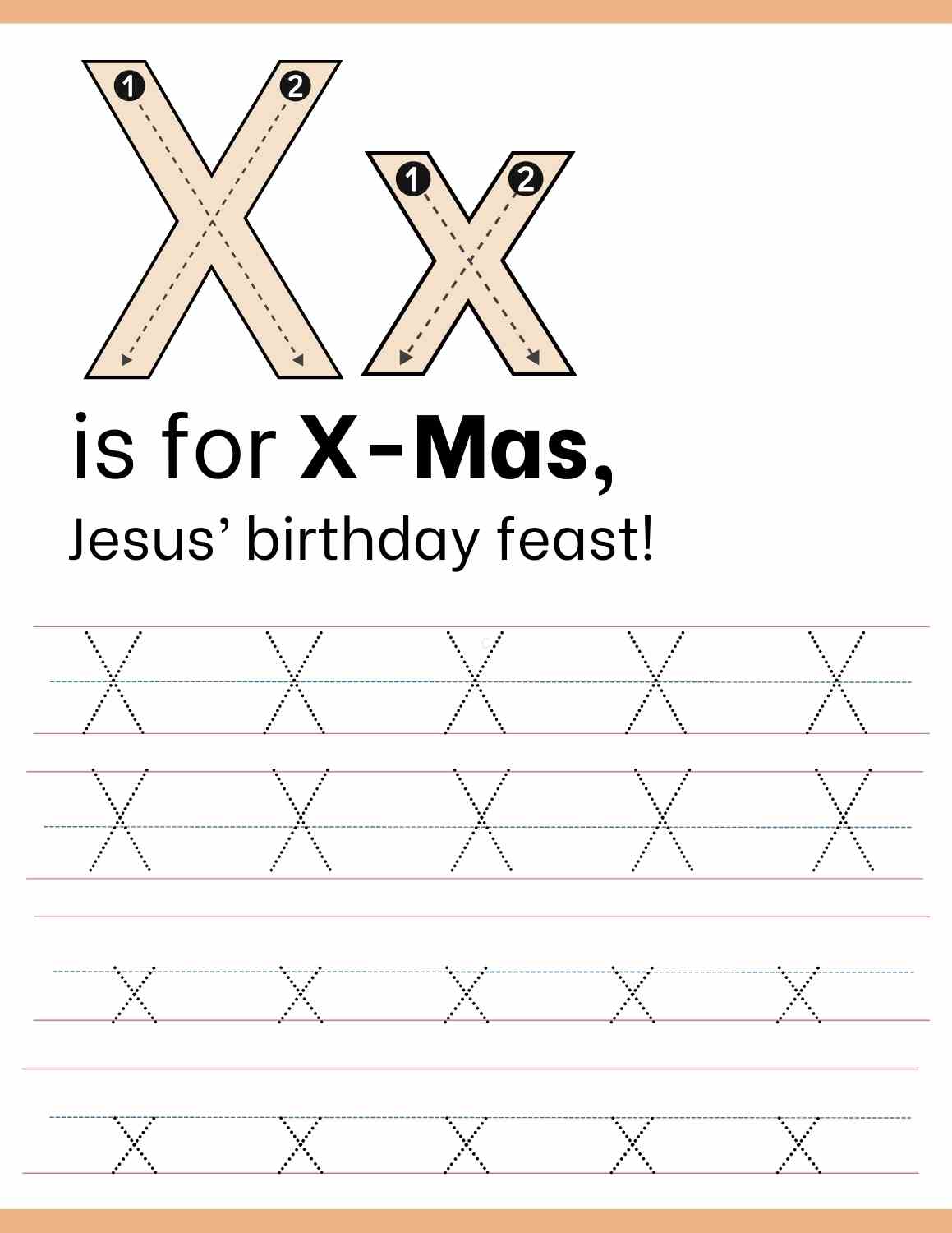 Free Bible Based Tracing Worksheets - Faith Phonics